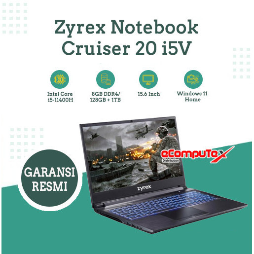 Jual ZYREX NOTEBOOK CRUISER 20 I5v - i5-11400H 8GB 128GB+1TB 4GB - TKDN ...