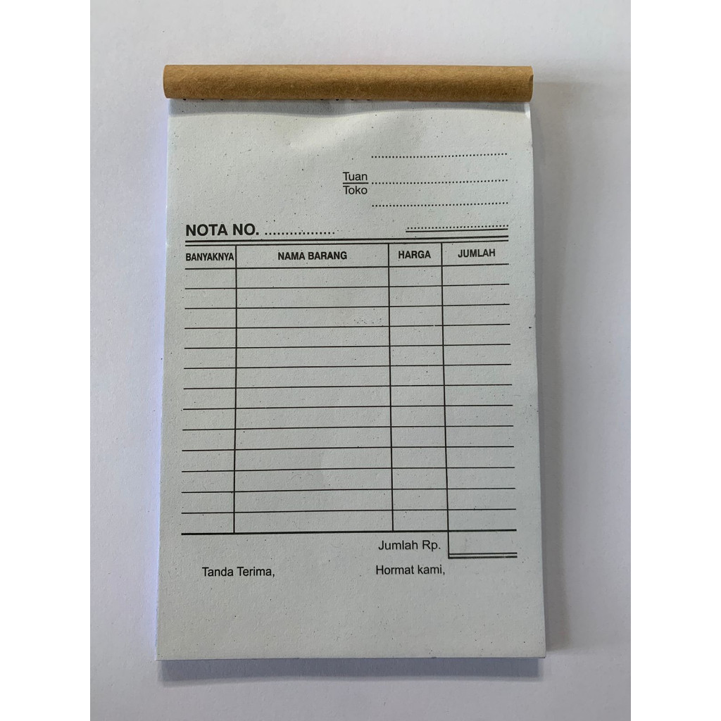Jual [READY] NOTA KONTAN 1 PLY MURAH, NOTA RANGKAP 1, NOTA MURAH ...