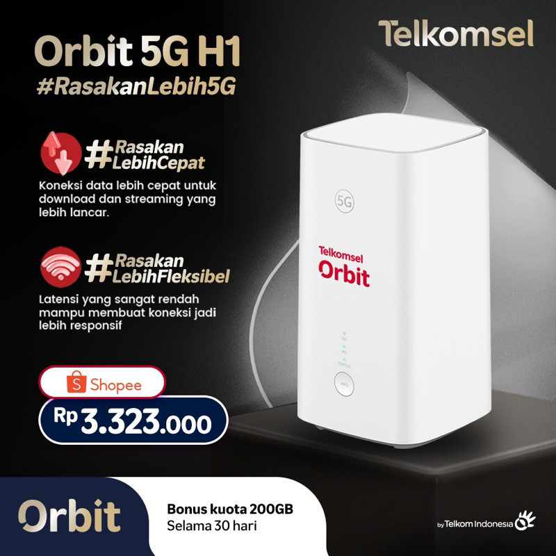 Jual Huawei B818 Orbit Max Modem Router Wifi Telkomsel Free 150Gb ...