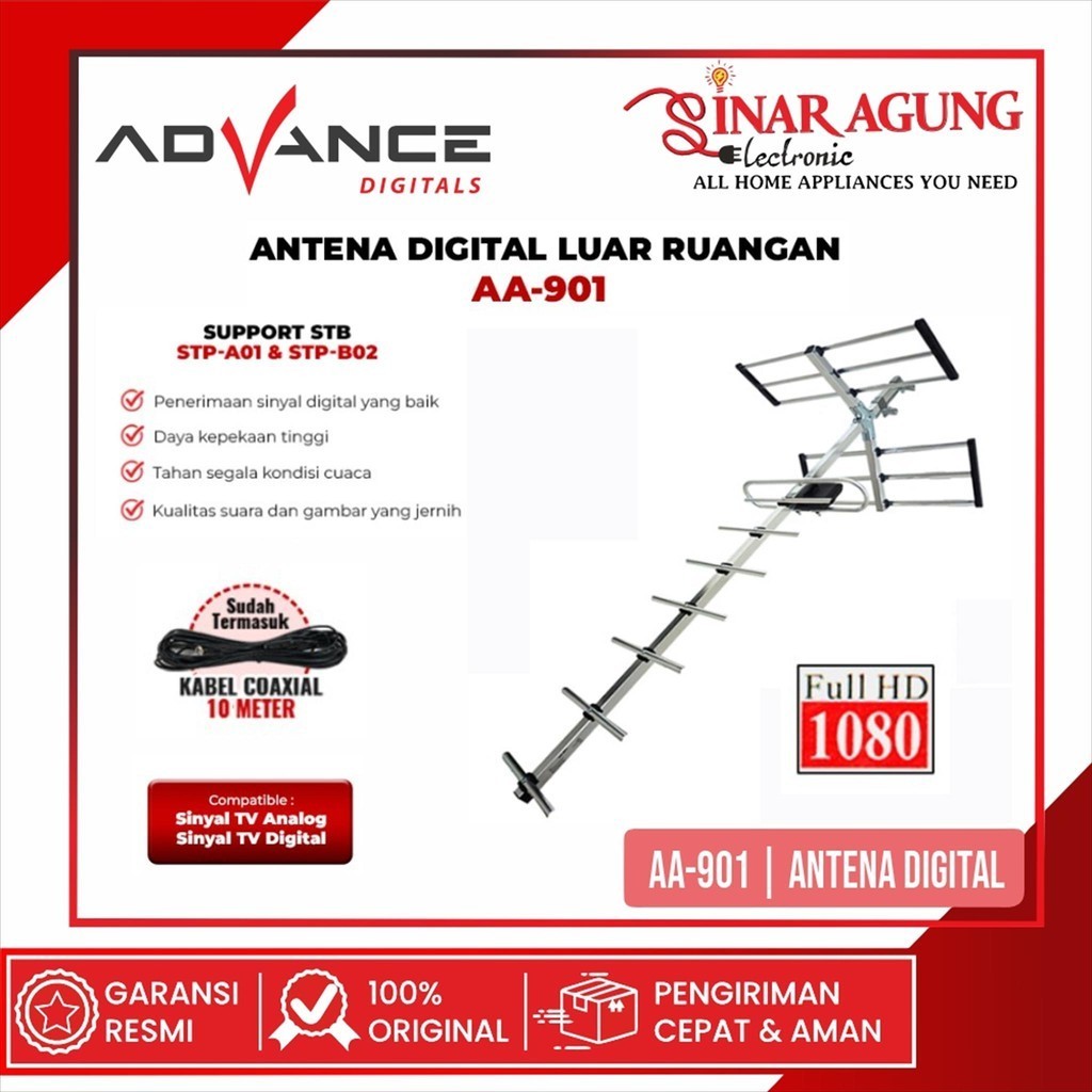 Jual ADVANCE AA901 / AA-901 ANTENA OUTDOOR DIGITAL - GARANSI RESMI ...