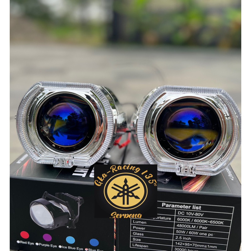 Jual Lampu biled biled asli projector 2,5 in bluelens model pro7 ...