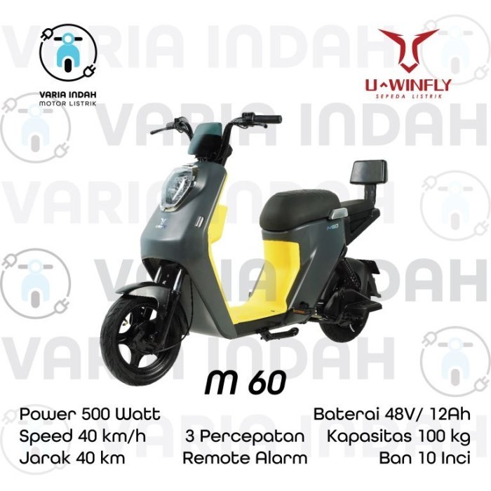 Jual Sepeda Listrik Uwinfly M60 - Hitam | Shopee Indonesia