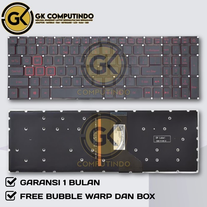 Jual Keyboard Acer Nitro 5 AN515 AN515-51 AN515-52 AN515-53 N17C1 ...