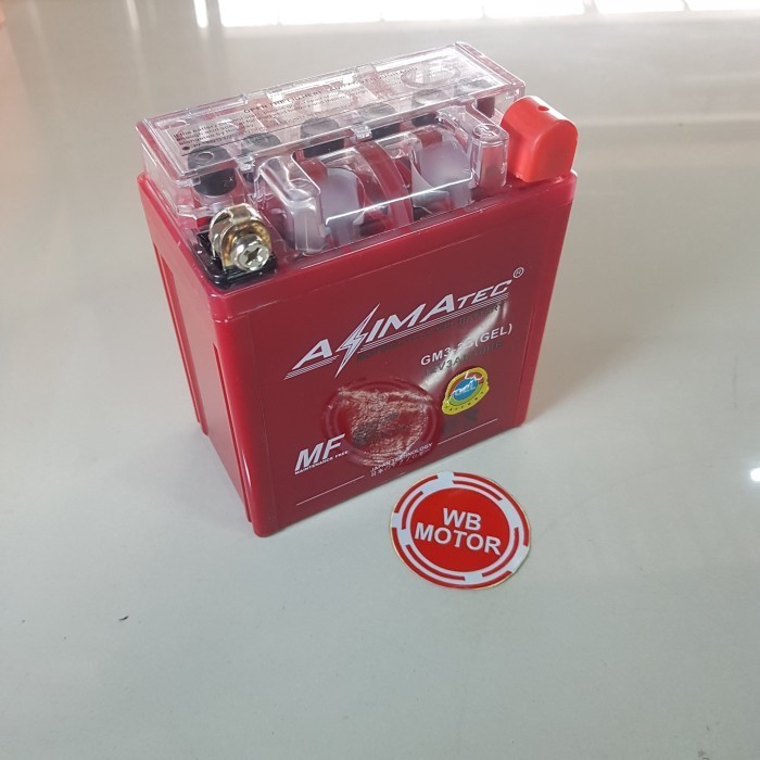 Jual ACCU AKI ACU YAMAHA RX KING SATRIA 2 TAK GM3 AZIMATEC WB MOTOR BANDUNG | Shopee Indonesia
