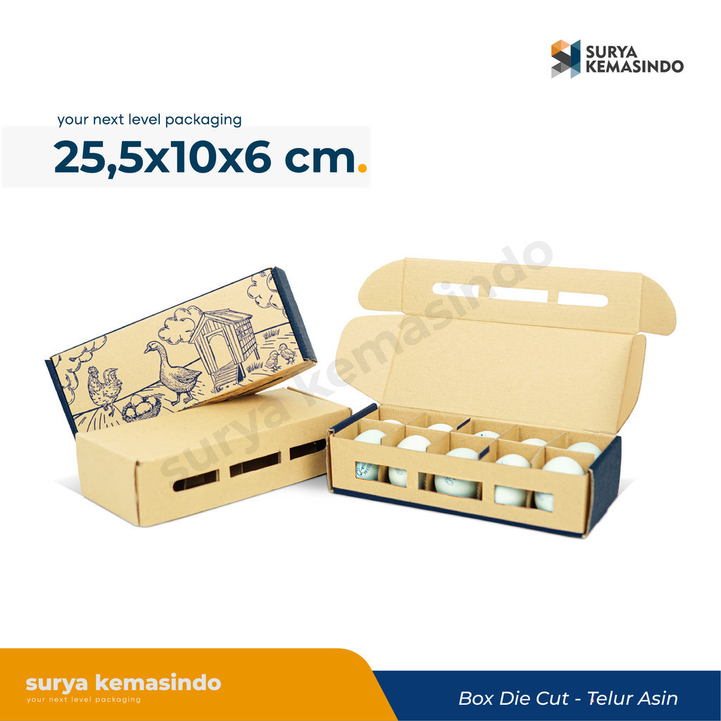 Jual Box Telur ASIN ISI 10 (25x10x6)+Sekat Box/kardus/Telur/Endok/Endog ...