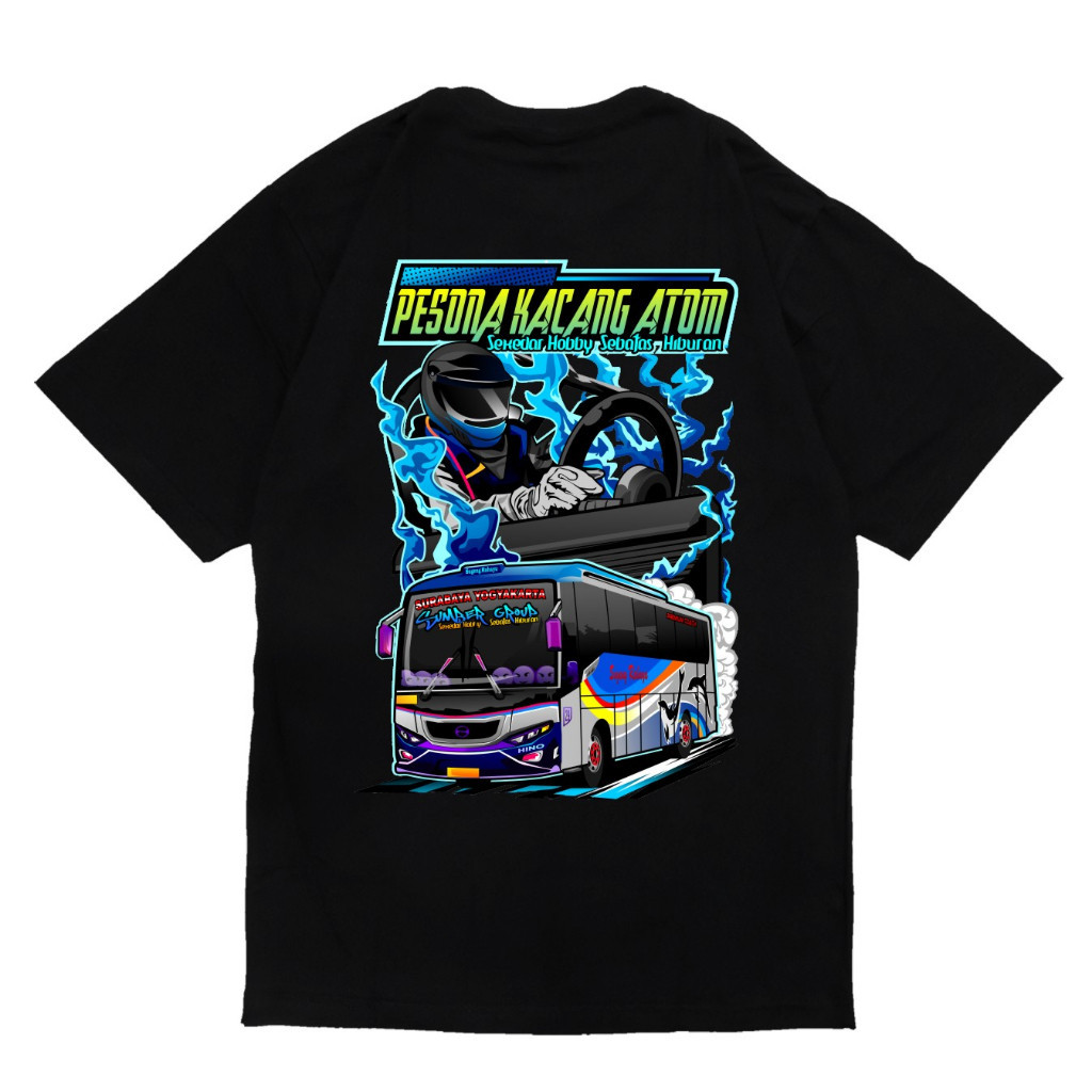 Jual Kaos Bus - Kaos Bus Pesona Kacang Atom - T-shirt Kata Kata - Baju ...