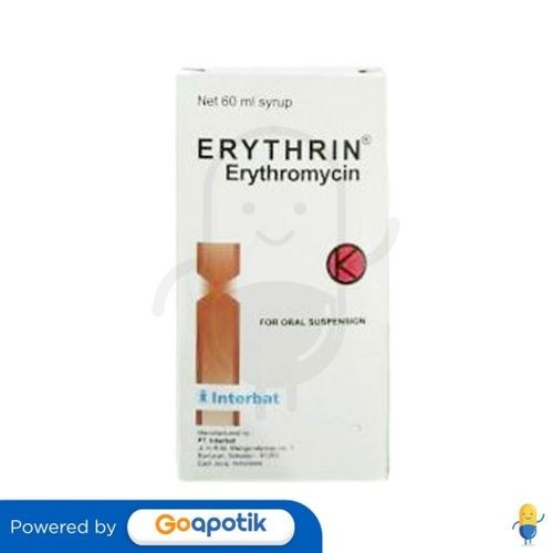 Jual Erythrin 200 Mg/5 Ml Dry Syrup 60 Ml | Shopee Indonesia