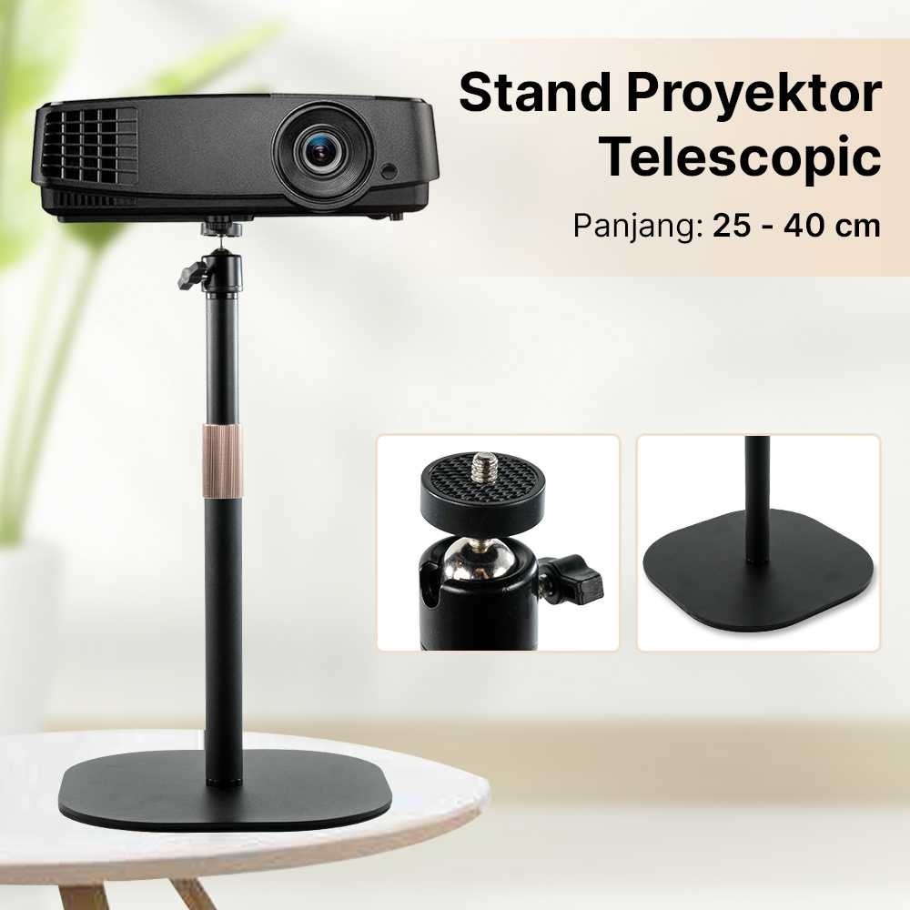 Jual Bracket Stand Holder Proyektor Telescopic Adjustable Rotasi 360 ...