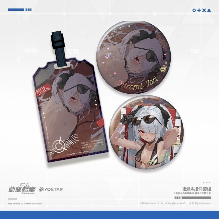 Jual Shiromi Iori Swimsuit Trinity General School Badge 7,5cm & Pendant ...