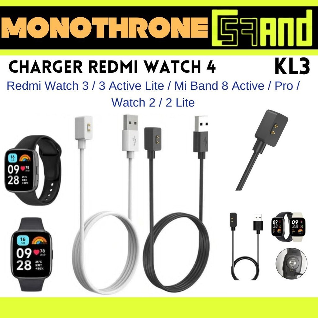Jual Kabel Charger Redmi Watch 4 Watch 3 Active Lite Mi Band 8 Active ...
