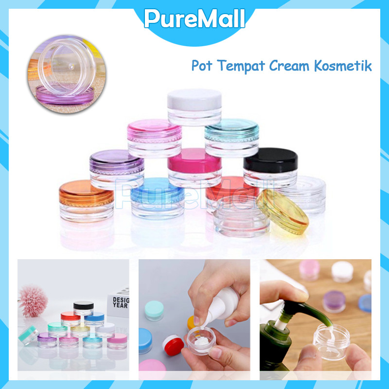 Jual Tempat Cream Mini 5 Gram / Wadah Cream / Pot Jar Cream Bulat ...