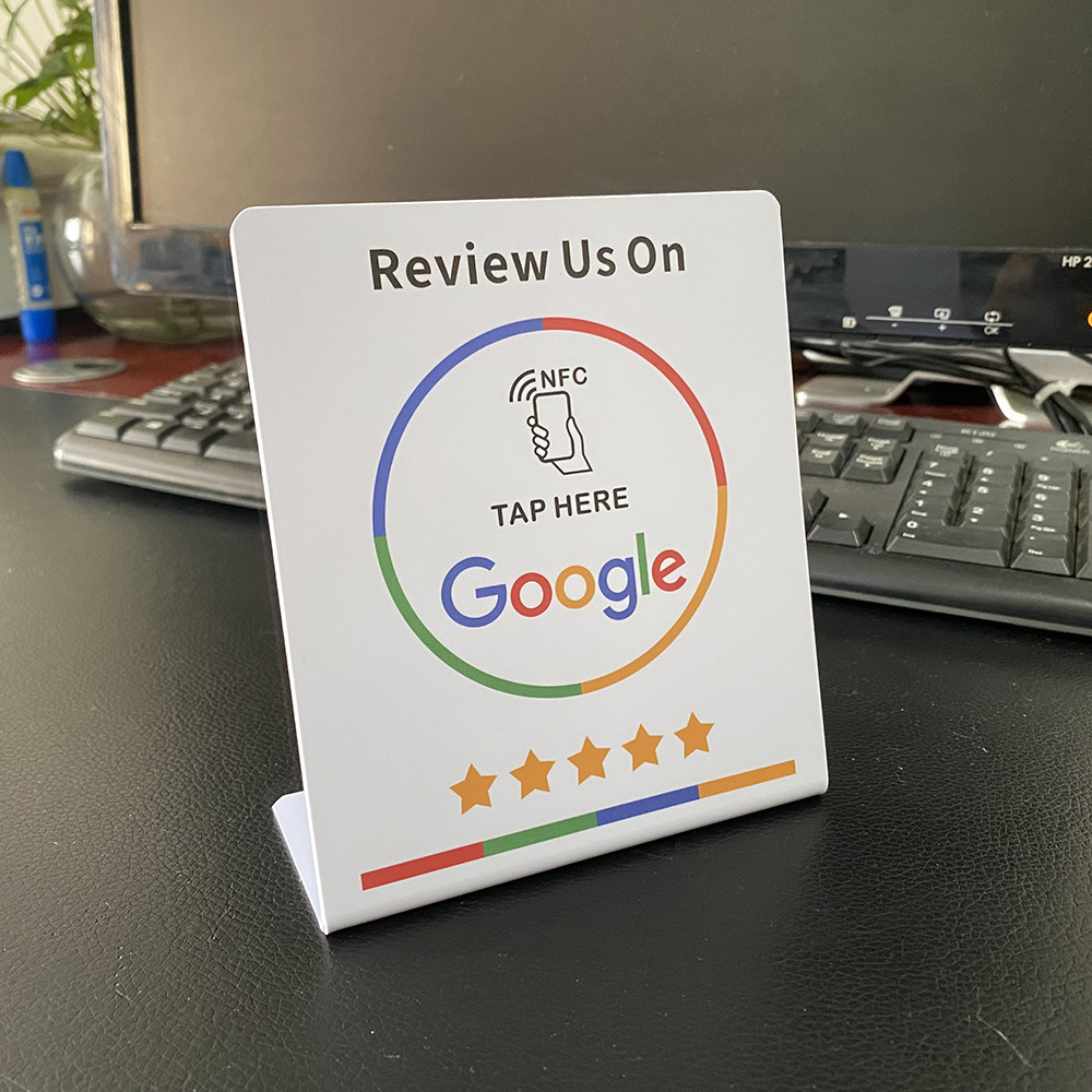 Jual 50PCS Google Map Review NFC Stand Display Table Display NFC Card ...