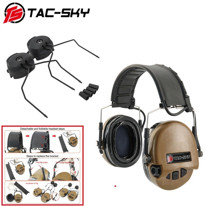 Jual TAC-SKY New SORDIN Tactical Headphones Military Airsoft Noise ...