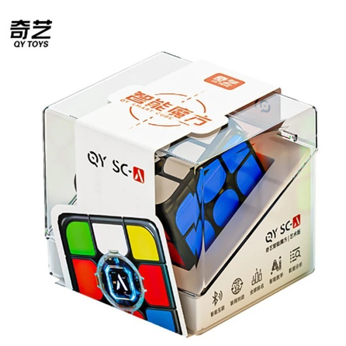 Jual Cube 3x3 Qiyi Smart cube Magnetic AI 3x3 Original - ART VERSION ...