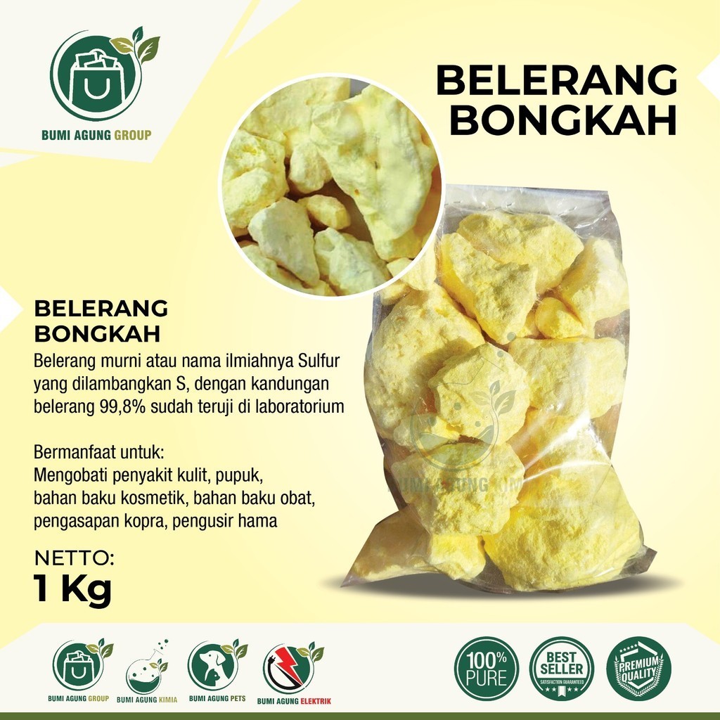 Jual Sulfur Belerang Bongkahan / Sulpur / Belerang bongkah / Belerang ...