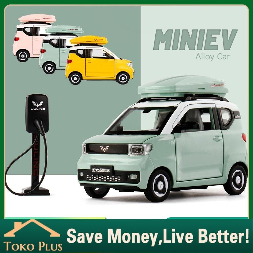 Jual Diecast Miniatur Wuling Mini Air EV Skala 1:24 Bahan Metal ...