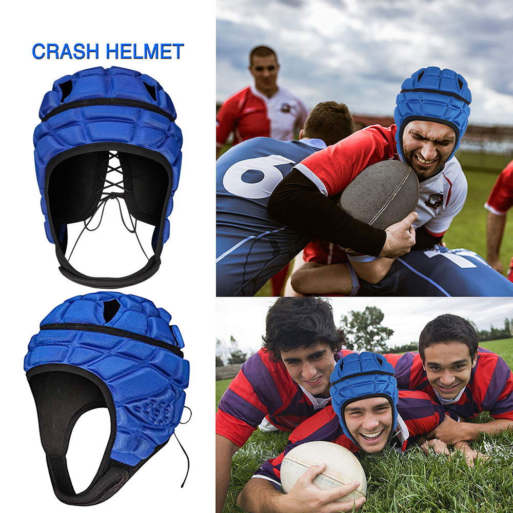 Jual Soft Padded Headgear 7v7 Soft Shell Rugby Flag Football Helmet ...