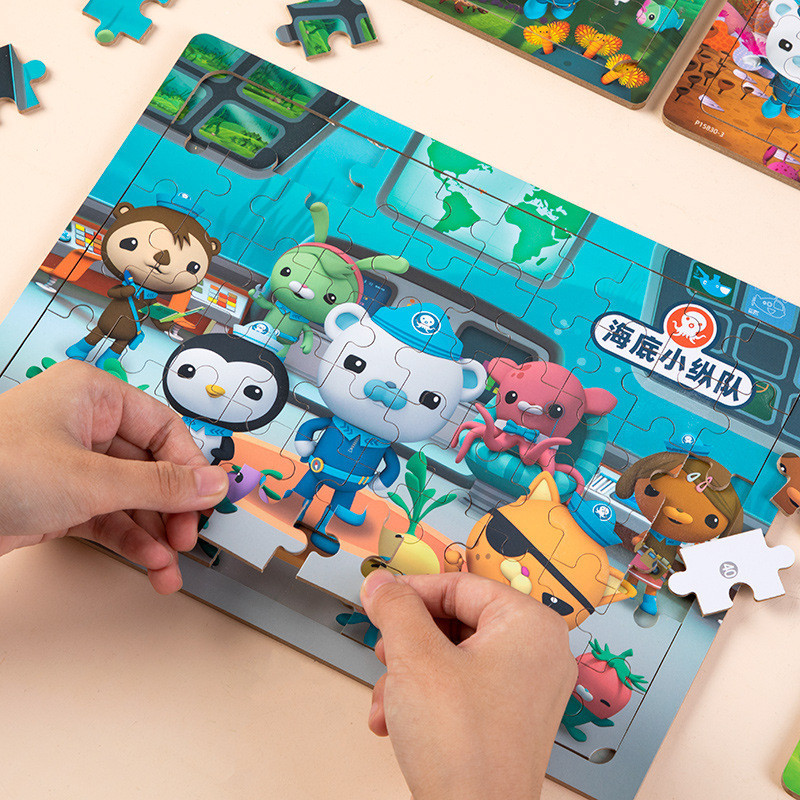 Jual Octonauts jigsaw puzzle for kids anime octopod action figures ...