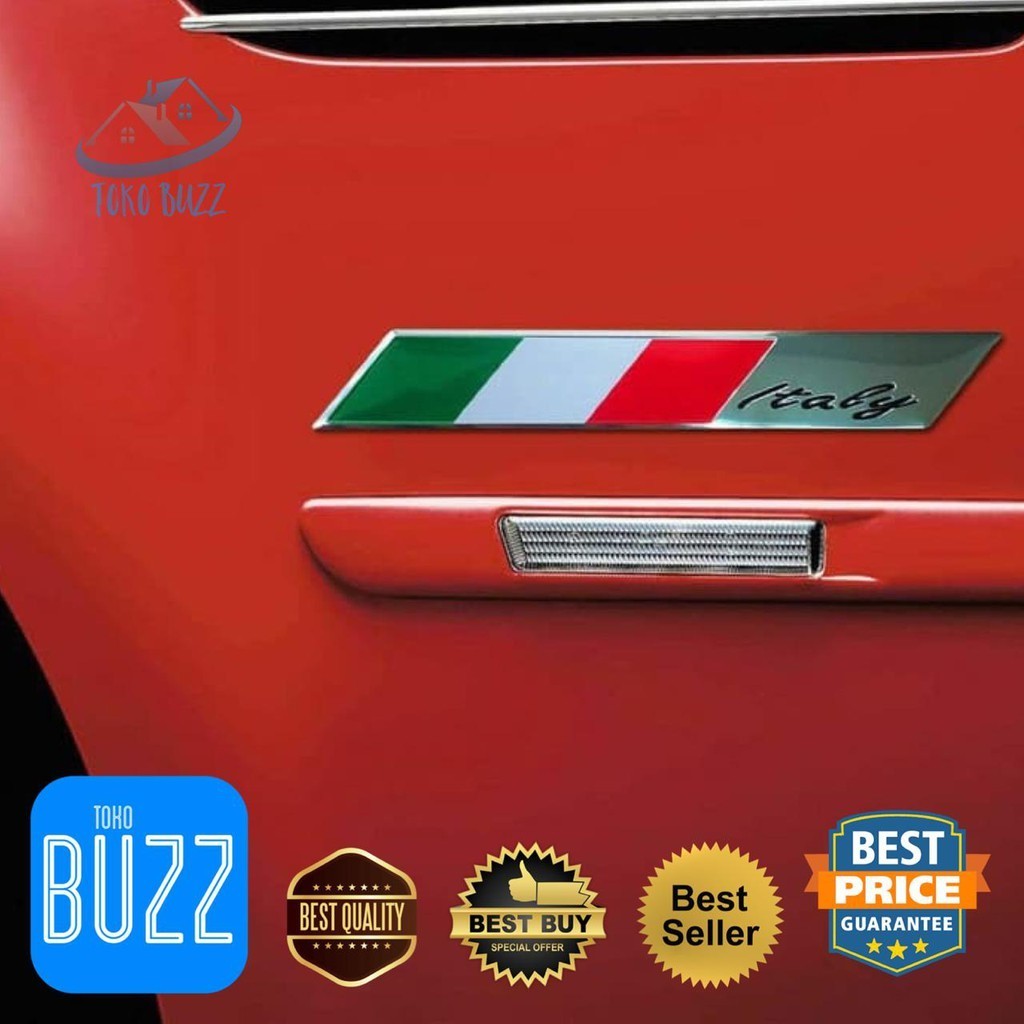 Jual Stiker Mobil Motor / Stiker Bendera Italy Italia Strip/ Sticker ...