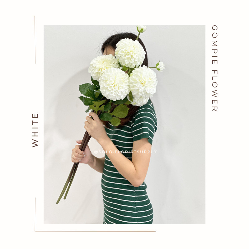 Jual GOMPIE FLOWER CRYSANTEMUM BALL FLOWER GERBERA FLOWER ARTIFICIAL ...