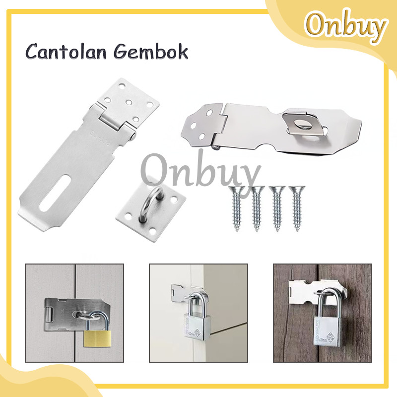 Jual Kait Gembok / Overpal Engsel Gembok Kunci Pintu / Pelat Kunci ...