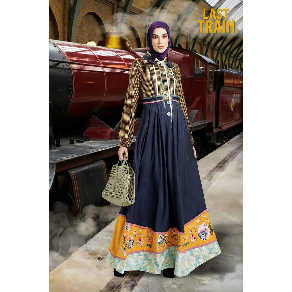 Jual TUNEECA Gamis Irisway T-0624012 By Tuneeca Last Train -- Gamis ...