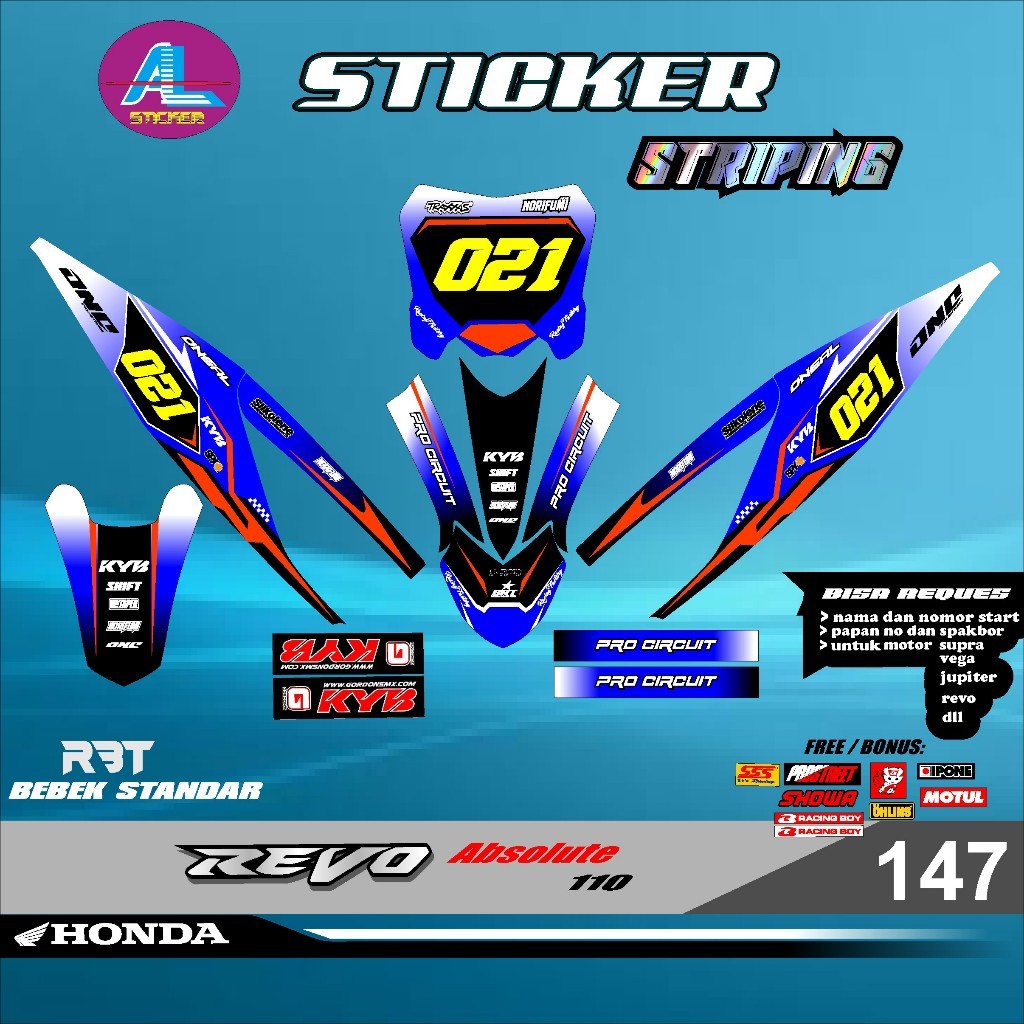 Jual Sticker Rbt Motor Revo Absolute 110 Motor Rbt Bebek Modif ...