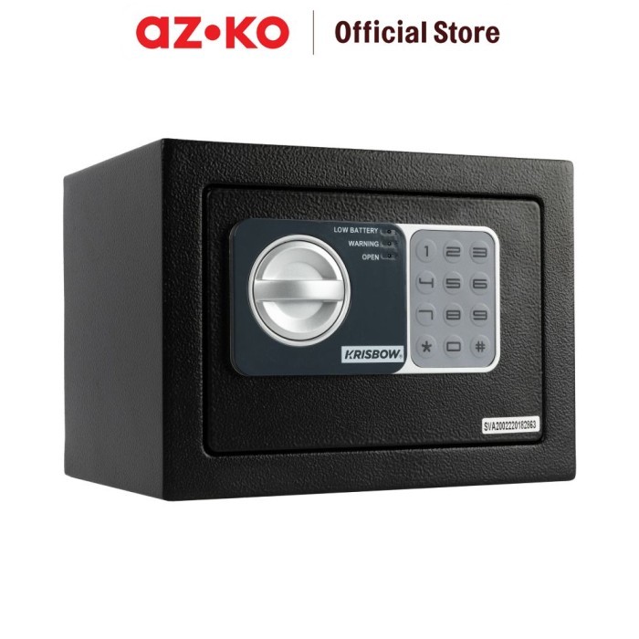 Jual AZKO Krisbow 23X17X17 Cm Brankas Besi 17Nef 1/3Mm - Hitam | Shopee ...