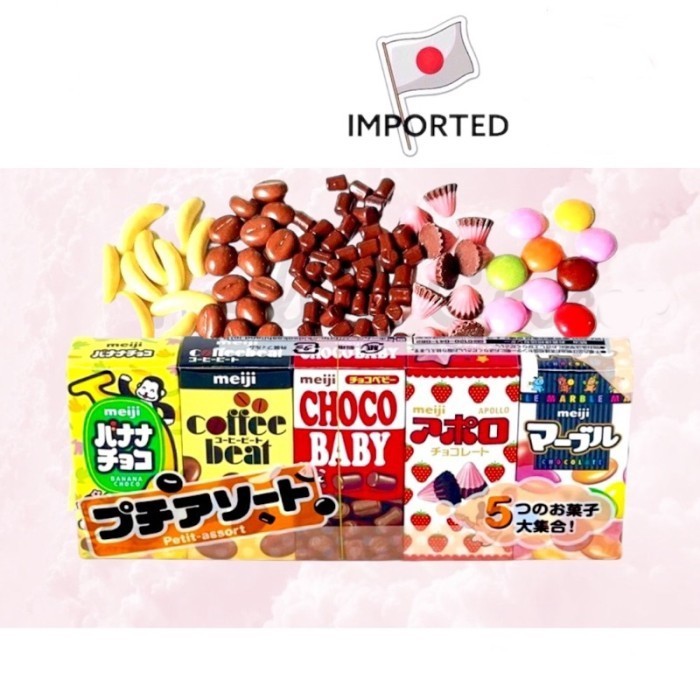 Jual MEIJI Petite Assorted Chocolate isi 5 Box asal Jepang | Shopee ...
