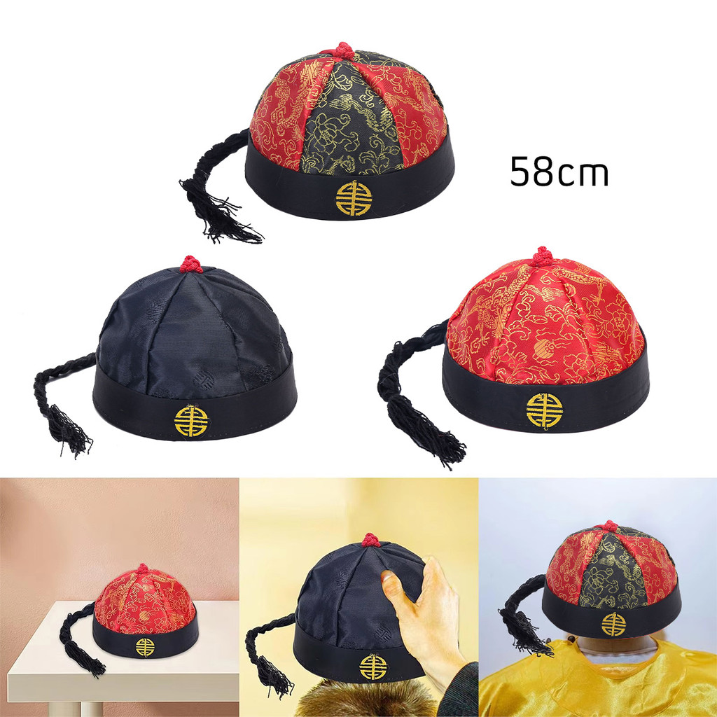 Jual Topi Cheongsam Cina Imlek Topi New Year Ada Ekor Rambut Anak Dan ...