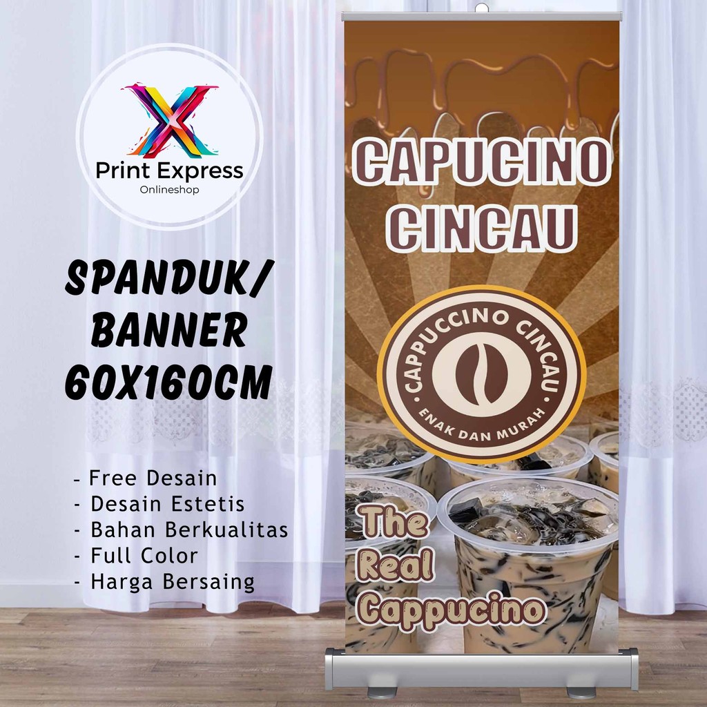 Jual Cetak Spanduk Street Food Capucino Cincau 60x160 Cm Bisa Rekues ...