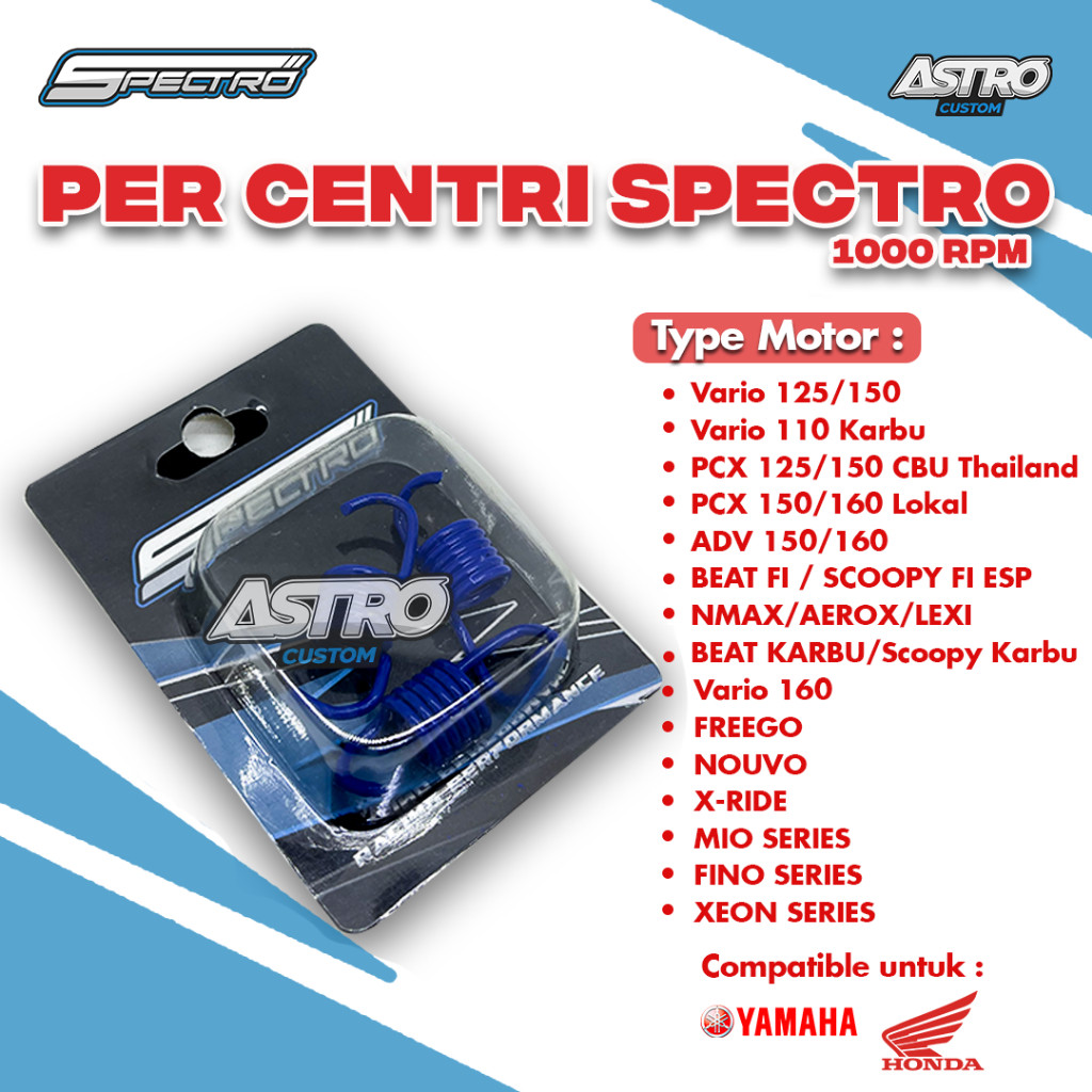 Jual Per Sentri 1000 RPM Spectro Racing Beat Fi Scoopy Fi Vario Aerox ...