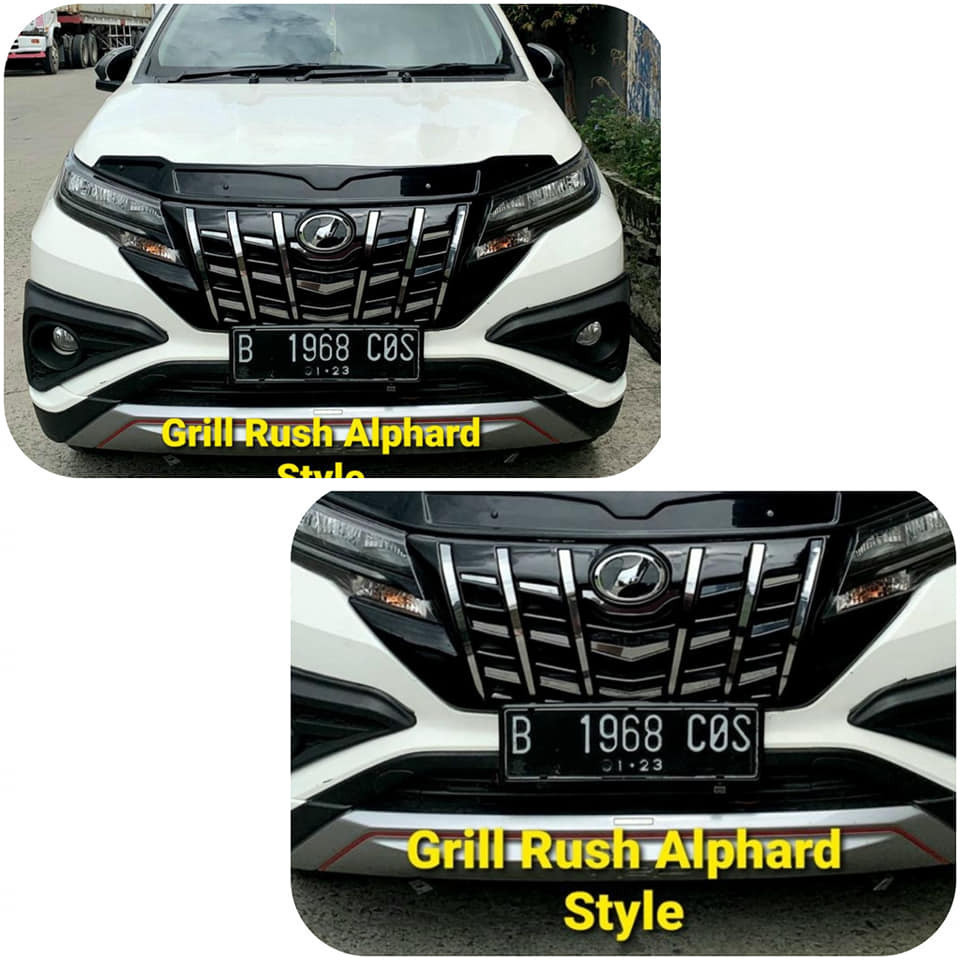 Jual GRILL DEPAN VARIASI MOBIL RUSH TERRIOS 2018 ALPHARD STYLE | Shopee ...