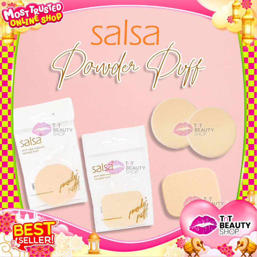 Jual SALSA Sponge Bedak Bulat & Persegi | Puff Spons | Spons Bedak ...