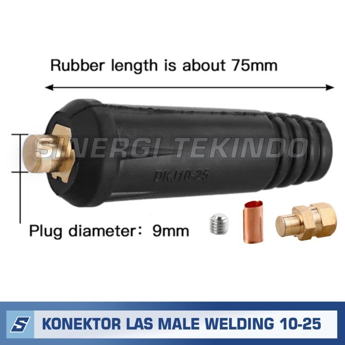 Jual Connector Las Male Female - Konektor Kabel Las Welding 10-25 10 25 ...