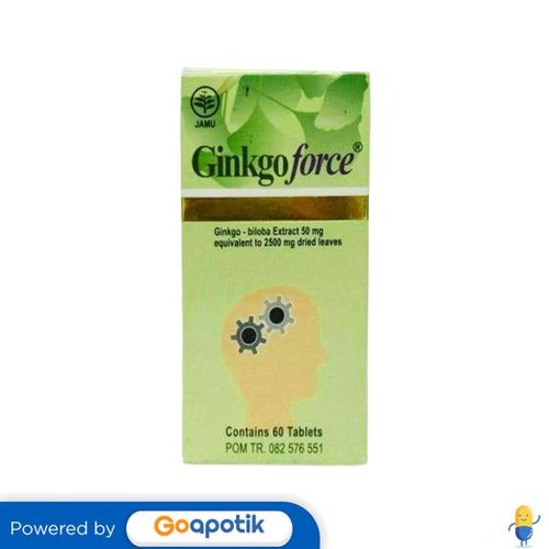 Jual Ginkgo Force Botol 60 Tablet | Shopee Indonesia