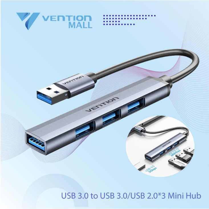 Jual Vention High Speed USB A 3.0 Hub for Windows Mac Linux Extention ...