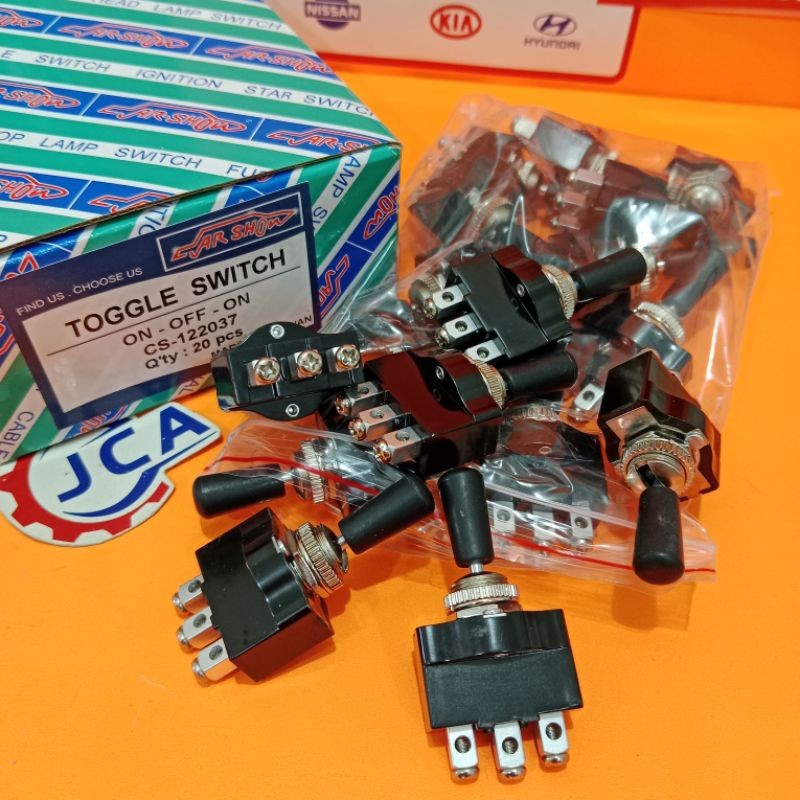 Jual SAKLAR TOGGLE SWITCH SEN JK812 ON OFF ON 3PIN UNIVERSAL ASLI ...
