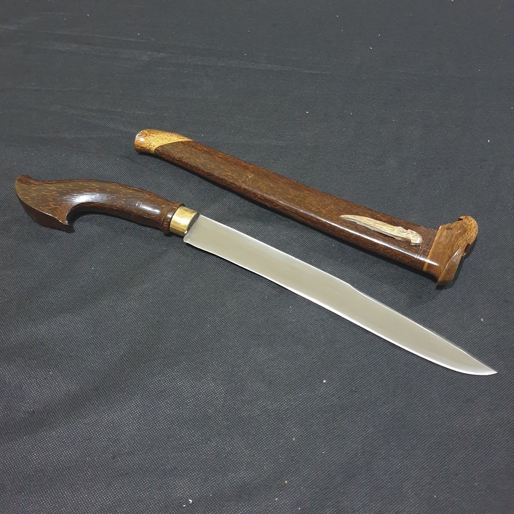 Jual Golok Badik Jumbo Golok Sembelih Super Kayu Aren Baja Per | Shopee ...