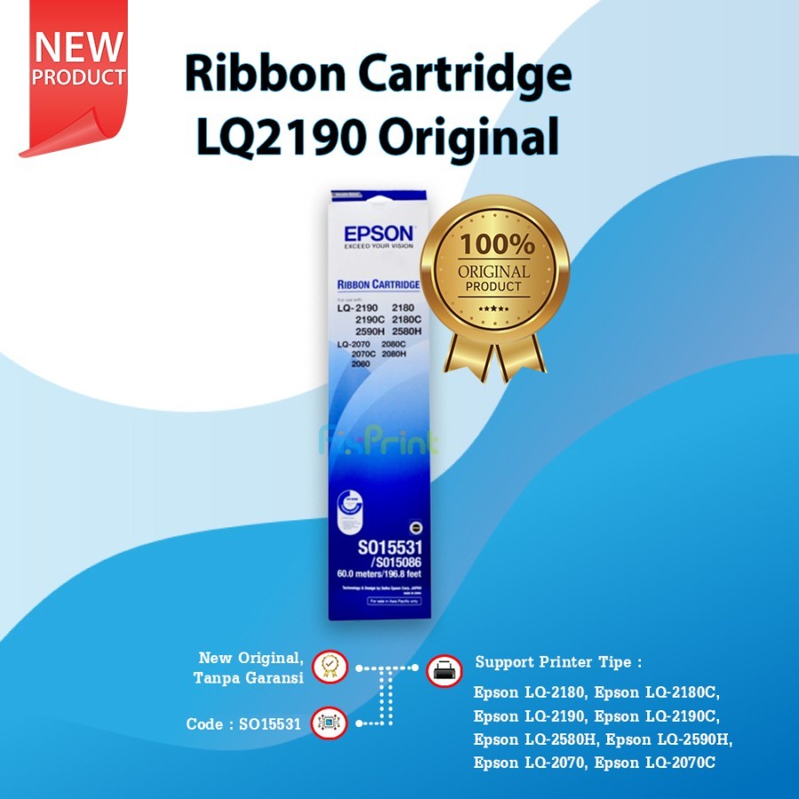 Jual Ribbon Cartridge Original Epson Printer LQ2180 LQ2190 LQ 2180 LQ ...