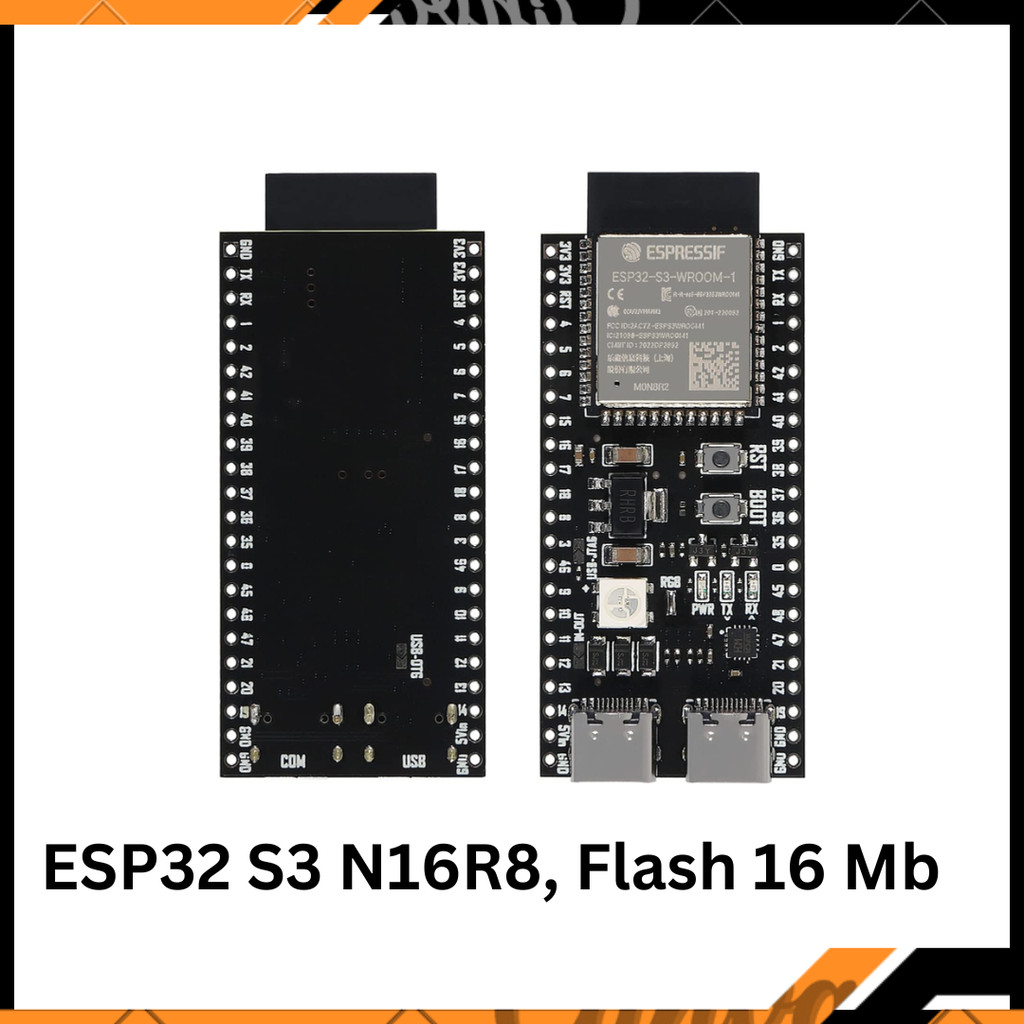 Jual ESP32 S3 core board onboard WROOM-1-N16R8 ESP32-S3-DevKitC- 1 ...