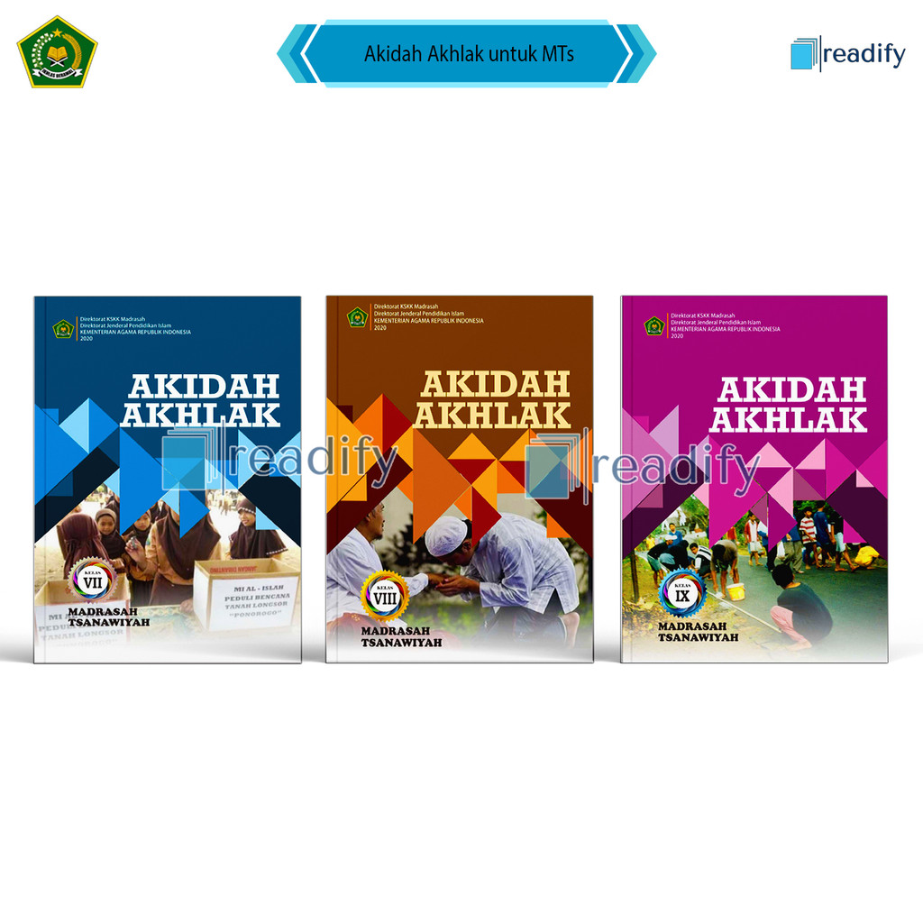 Jual Buku Siswa Akidah Akhlak Kelas 7 8 9 MTs Madrasah Tsanawiyah Revisi Terbaru Kemenag ...