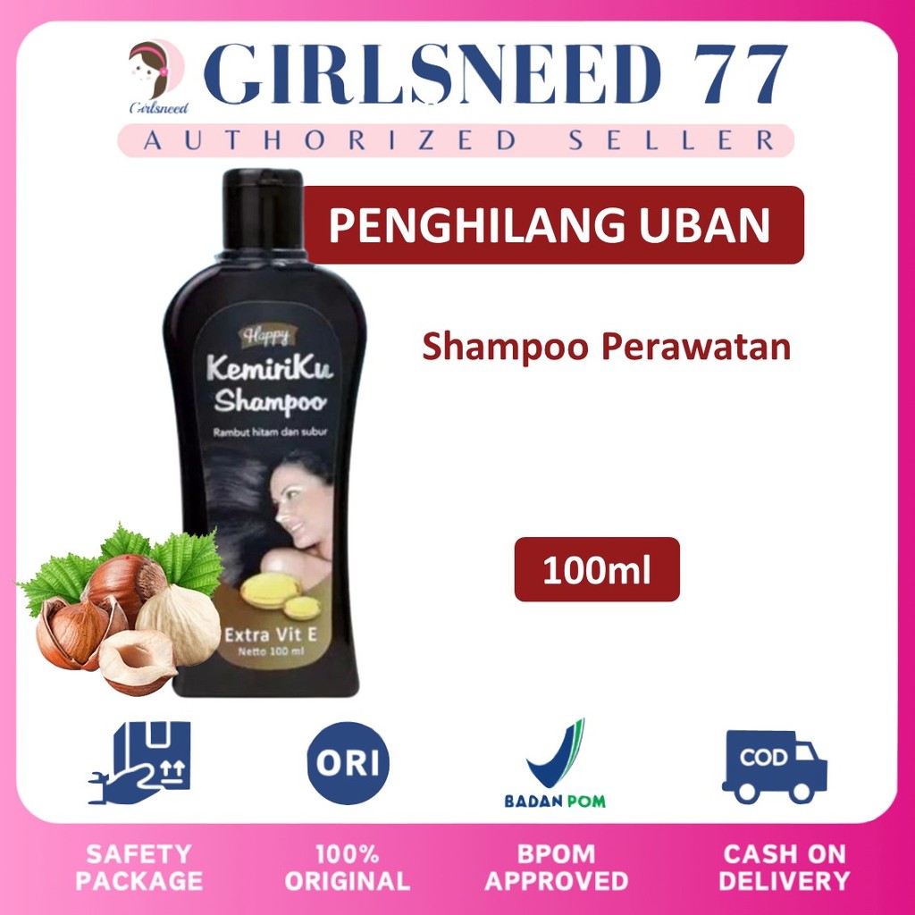 Jual SHAMPOO KEMIRIKU 100ml GIRLSNEED77 ORIGINAL BPOM HALAL Happy ...