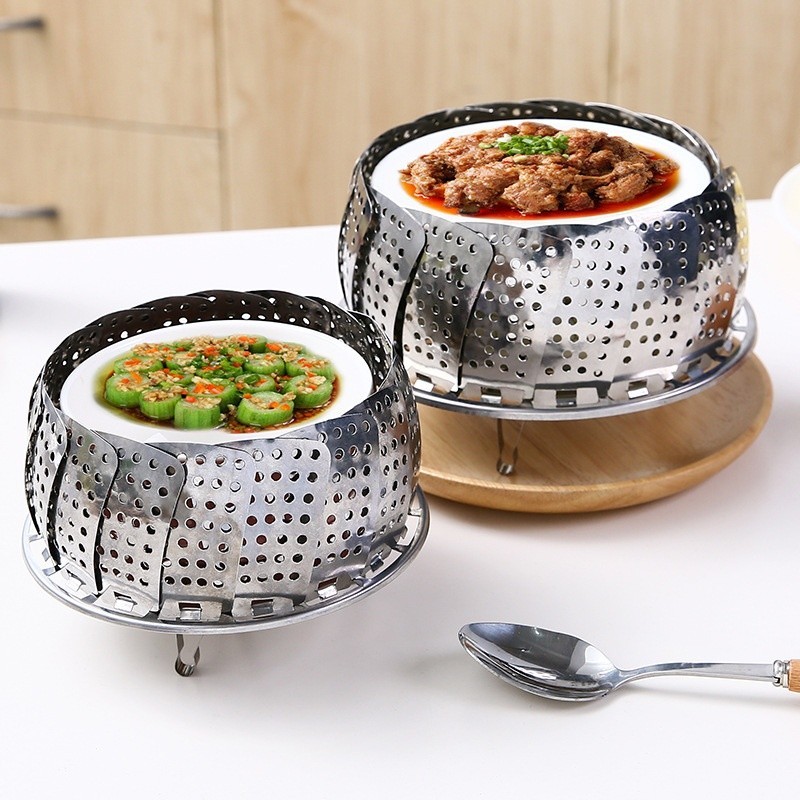 Jual Steamer Cooking Plate Alas Kukusan Stainless Lipat Flexible Model ...
