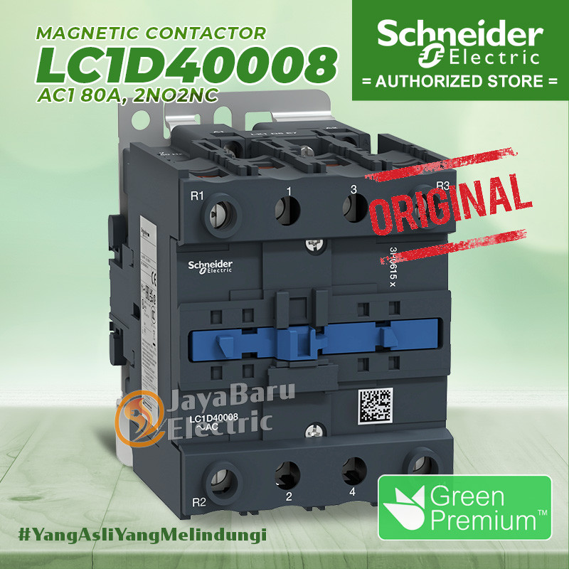 Jual SCHNEIDER Kontaktor Contactor LC1D40008 24V 42V 48V 110V 220V 380V ...