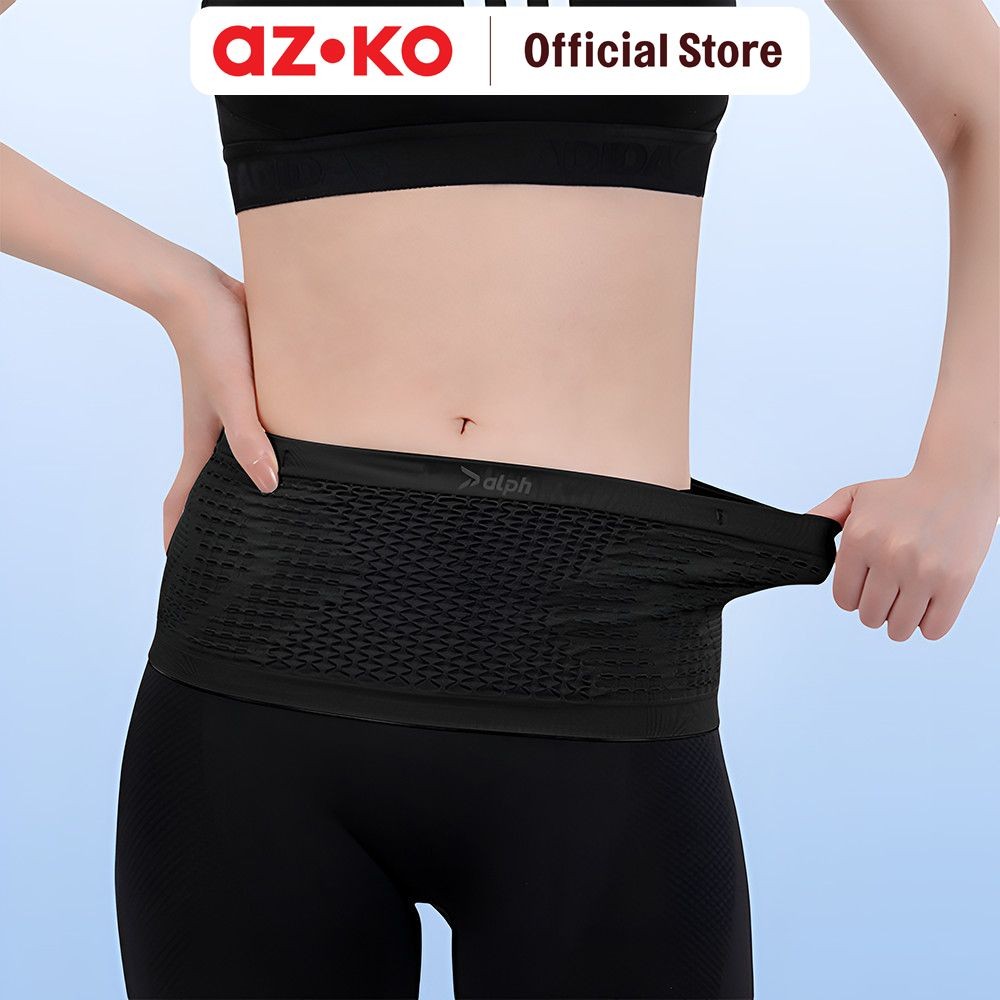 Jual AZKO Alph Sabuk Olahraga Invisible - Hitam Sport Waist Band Sabuk ...