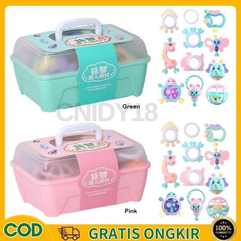 Jual [COD] 11 pcs shake teether Kids toys Mainan perkembangan anak-anak ...