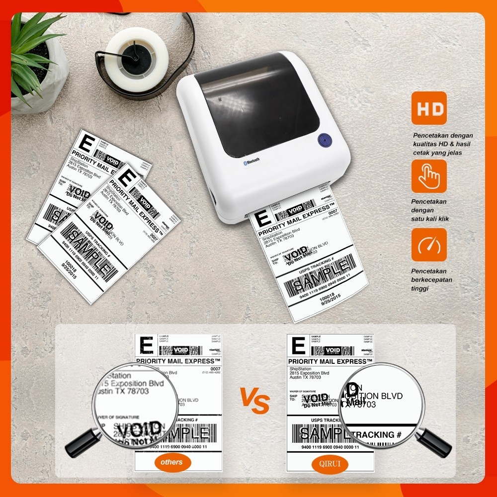 Jual Ayin 110mm Shopee thermal label barcode sticker waybill max ...