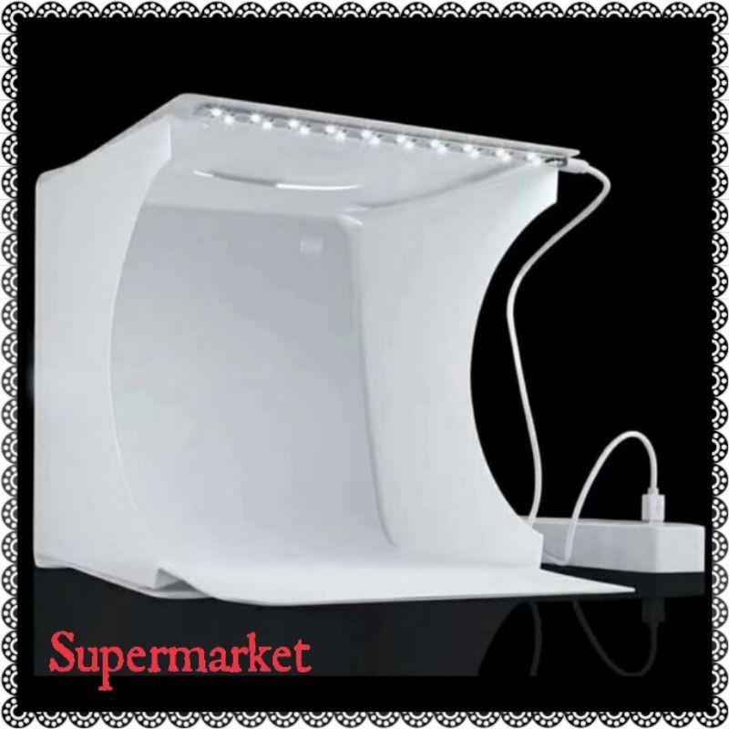 Jual Mini Photo Studio Box Folding Kotak Tempat Foto Portable With LED ...