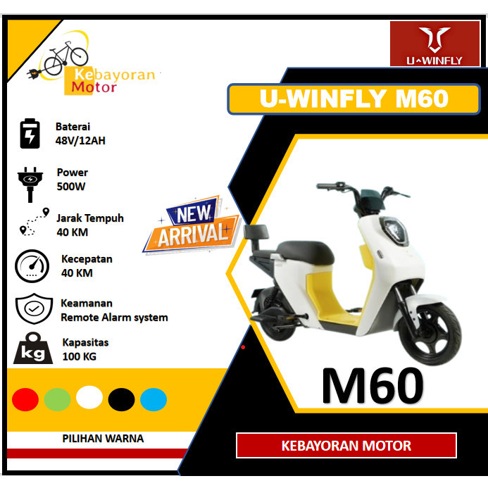 Jual Sepeda Listrik UWINFLY M60 NFC GARANSI RESMI | Shopee Indonesia